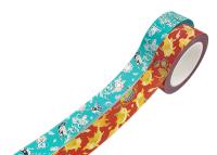 China Custom Printed Colored Tearable Foil Washi Tape for sale