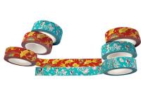 China Custom Printed Colored Tearable Foil Washi Tape for sale