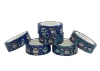 China 10m CMYK Print Silver Foil Washi Paper Tape for sale