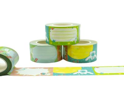China Writable Memo Standard CMYK Custom Washi Tape for sale