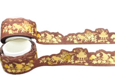 China Colorful Patterns Glitter Washi Tape For Diy Picture Frames for sale