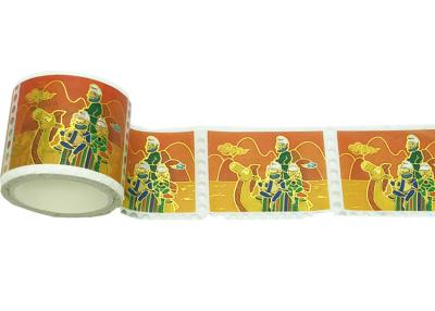China Uninjurious Gold Foil Stickers Die Cut Adhesive Tape for sale