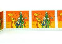 China Uninjurious Gold Foil Stickers Die Cut Adhesive Tape for sale