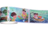 China Uninjurious Gold Foil Stickers Die Cut Adhesive Tape for sale