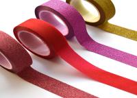 China Colorful Glitter Washi Tape For Gift Packing for sale