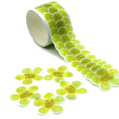 China Heat resistant Green Flowers 42g Washi Tape Stickers for sale