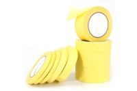 China High Adhesive Bright Yellow Crepe Paper Masking Tape for sale