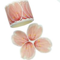 China Gift Box Wrapping 35mm Pink Flower Diy Stickers With Tape for sale