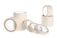 China Easy Cut 50m Cream White Crepe Paper Masking Tape for sale