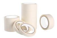 China Easy Cut 50m Cream White Crepe Paper Masking Tape for sale