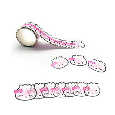 China Adhesive Cartoon Bun 35mm Washi Tape Stickers for sale