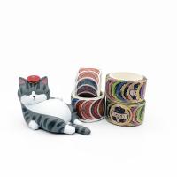 China 25mm Creativity Round Planner Washi Tape Stickers for sale