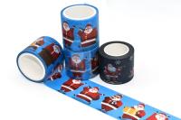 China 7mm Adhesive Paper Christmas Stickers Roll for sale