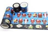 China 7mm Adhesive Paper Christmas Stickers Roll for sale