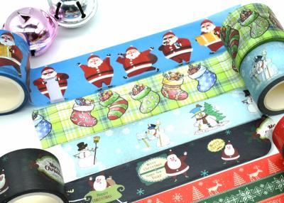 China Colorful 10m Christmas Craft Skinny Washi Tape for sale