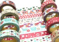 China Custom Kawaii Cute Washi Paper Tape Printed Christmas Washi Tape for sale