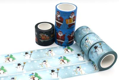 China Multiple Uses CMYK Printed Christmas Washi Tape for sale