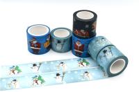 China Multiple Uses CMYK Printed Christmas Washi Tape for sale