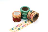 China Acrylic Adhesive Colorful Printing Christmas Masking Tape for sale