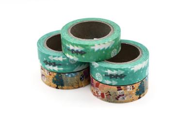 China Embellish Presents Panton Printing Christmas Washi Tape for sale