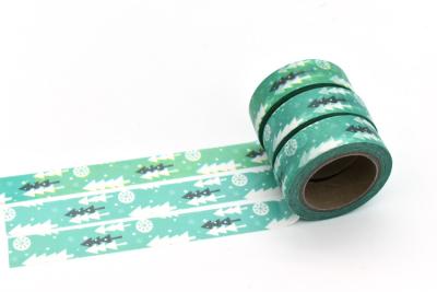 China Holiday Decoration DEC 15mm Christmas Washi Tape for sale