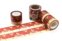 China Gift Wrapping Colorful Classic 65g Christmas Washi Tape for sale