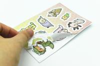 China CMYK Printing Die cut 150mm PVC Sticker Waterproof for sale