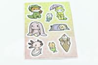 China CMYK Printing Die cut 150mm PVC Sticker Waterproof for sale