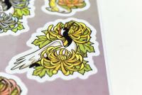 China UV resistant cartoon Daisy PVC Vinyl Stickers for sale