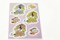 China UV resistant cartoon Daisy PVC Vinyl Stickers for sale