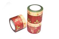 China Decorative Paper Crafts 15mm*10m Christmas Washi Tape for sale