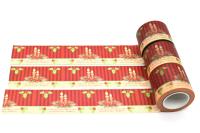 China Decorative Paper Crafts 15mm*10m Christmas Washi Tape for sale