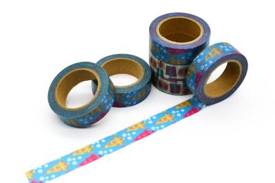 China Single Sided Stationary 10m Christmas Washi Tape for sale