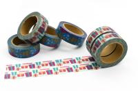 China Single Sided Stationary 10m Christmas Washi Tape for sale