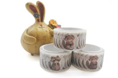 China 100 sheets Decorative Cartoon Raccoon Washi Tape Stickers for sale