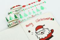 China Recyclable Creative Gold Foil Christmas Washi Tape for sale