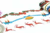 China DEC Festival Adhesive CMYK Holiday Washi Tape for sale