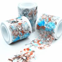 China No Residue UV Proof PET Material Clear Washi Tape for sale