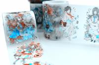 China No Residue UV Proof PET Material Clear Washi Tape for sale