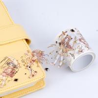 China Custom Printed Waterproof PET Colored Washi Tape For DIY Scrapbook for sale