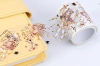 China Custom Printed Waterproof PET Colored Washi Tape For DIY Scrapbook for sale