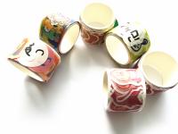 China Custom Printed Japanese Washi Paper Die Cut Stickers Masking Tape for sale