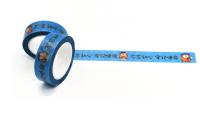China Custom Waterproof PET Colored Clear Tape Printed Washi Tape For Scrapbook for sale