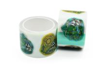 China Custom Waterproof PET Colored Clear Tape Printed Washi Tape For Scrapbook for sale