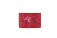 China Red Chinese Character 30mm Adhesive Glitter Tape for sale
