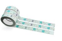China Acrylic Adhesive 7m Glitter Washi Tape For DIY Sticker for sale