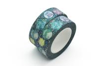 China Easy Tearing Glitter Colorful Washi Tape Stickers for sale