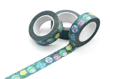 China Glitter Washi Tape Custom Printed Washi Tape For Decoration Stationery for sale