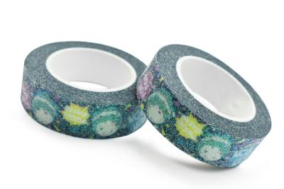 China Easy Tearing Glitter Colorful Washi Tape Stickers for sale