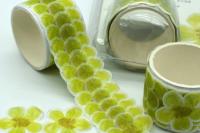China Heat resistant Green Flowers 42g Washi Tape Stickers for sale